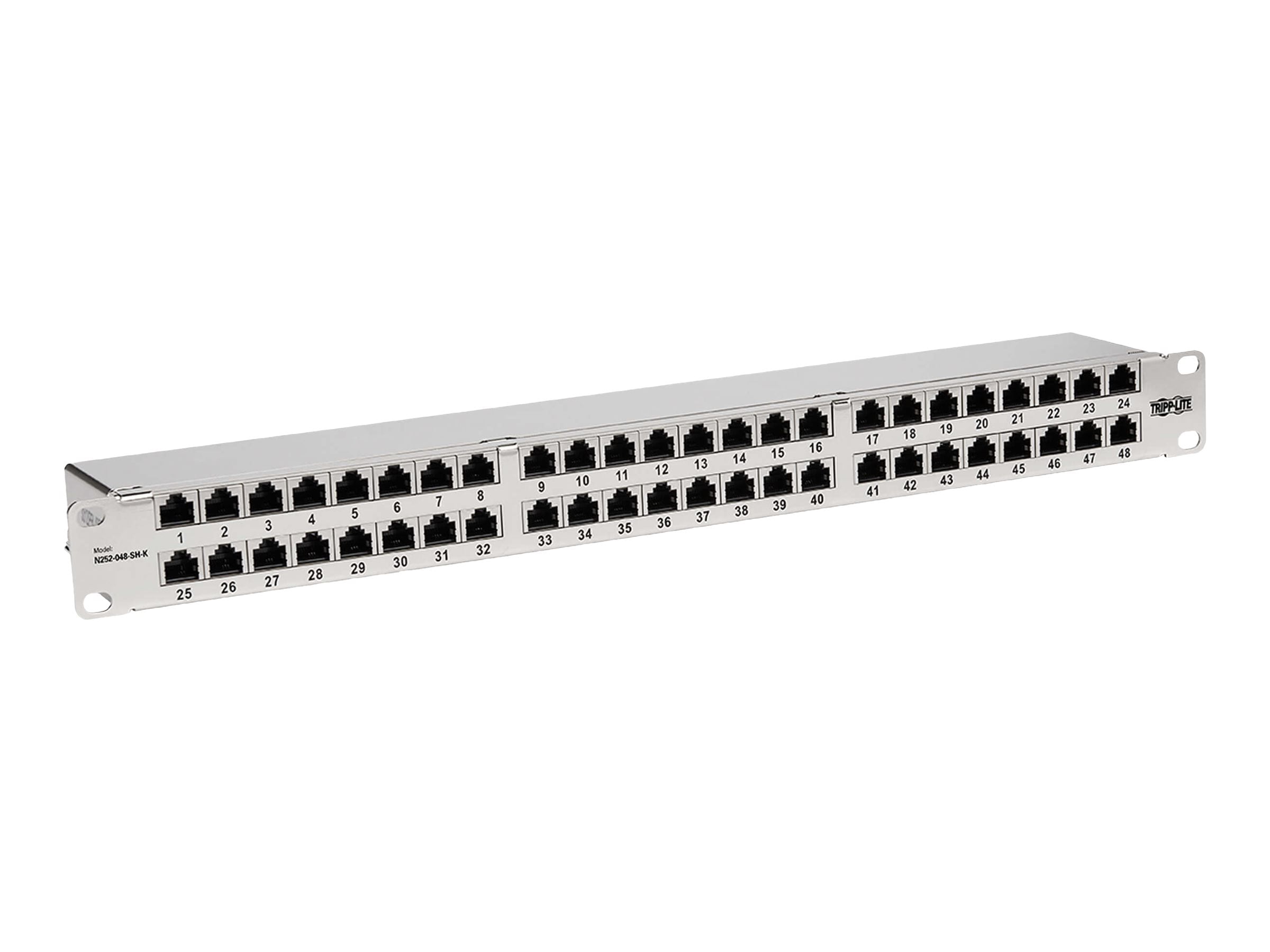 Tripp Lite Cat5e/Cat6 48-Port Patch Panel - Shielded, Krone IDC, TAA ...
