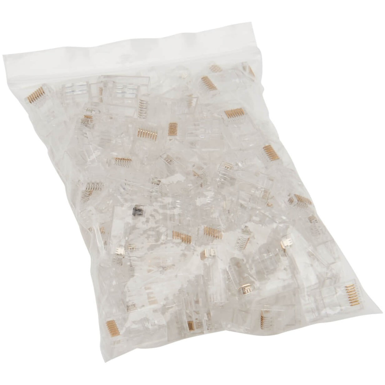 EATON TRIPP LITE SERIES CAT6 RJ45 PASS-THROUGH UTP MODULAR PLUG, 100 ...