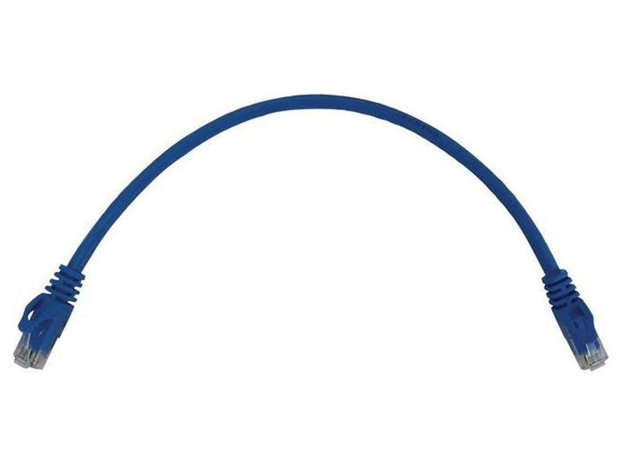 Tripp Lite Cat6a 10G Snagless Molded UTP Ethernet Cable (RJ45 M/M), PoE, Blue, 1 ft. (0.3 m) - 1 ...