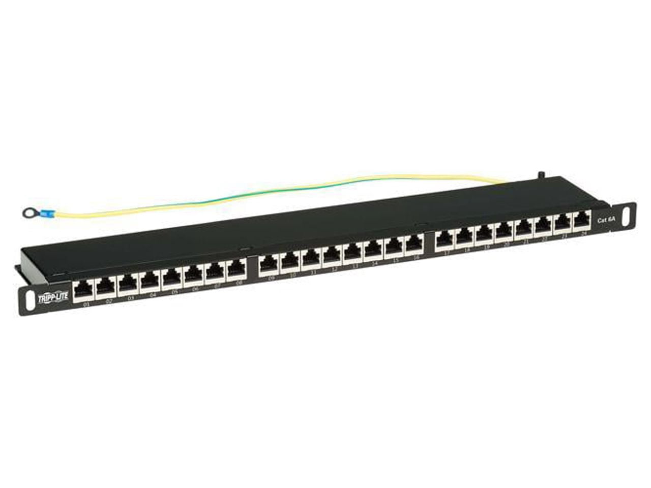 Tripp Lite Cat6a 24-Port High-Density Patch Panel - Shielded, Dual IDC ...