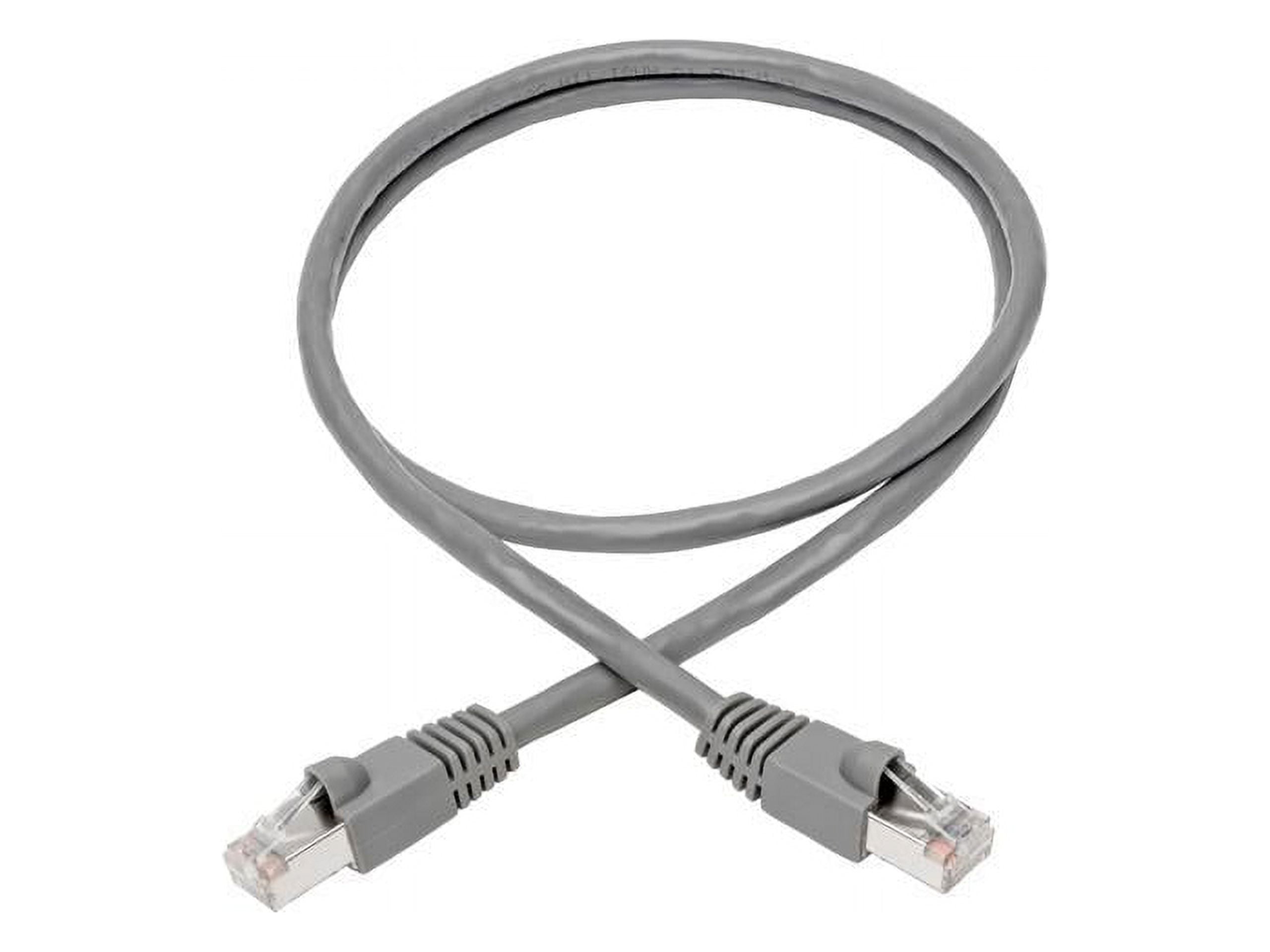 Tripp Lite Cat6a Ethernet Cable 10G STP Snagless Shielded PoE M/M Gray ...