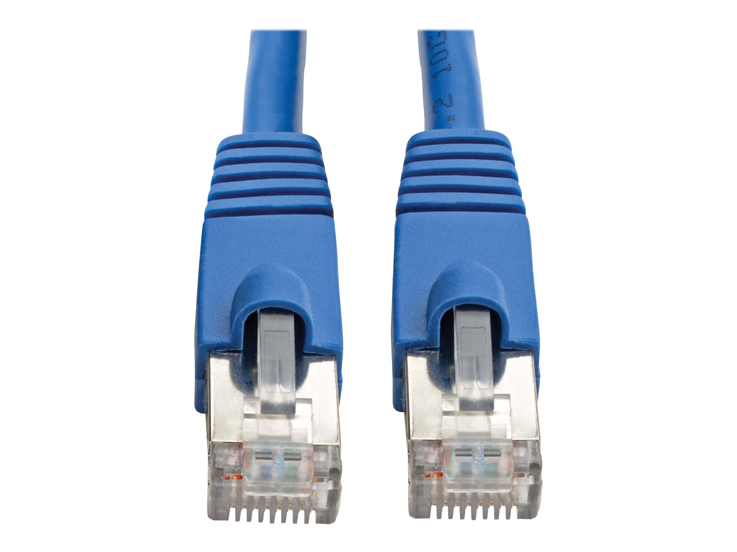 Tripp Lite Cat6a Snagless Shielded STP Patch Cable 10G, PoE Blue M/M ...