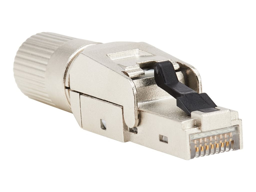 Tripp Lite Cat8 STP Class 1 Field-Termination Plug, 568A/568B, TAA - 1 x RJ-45 Network Male ...