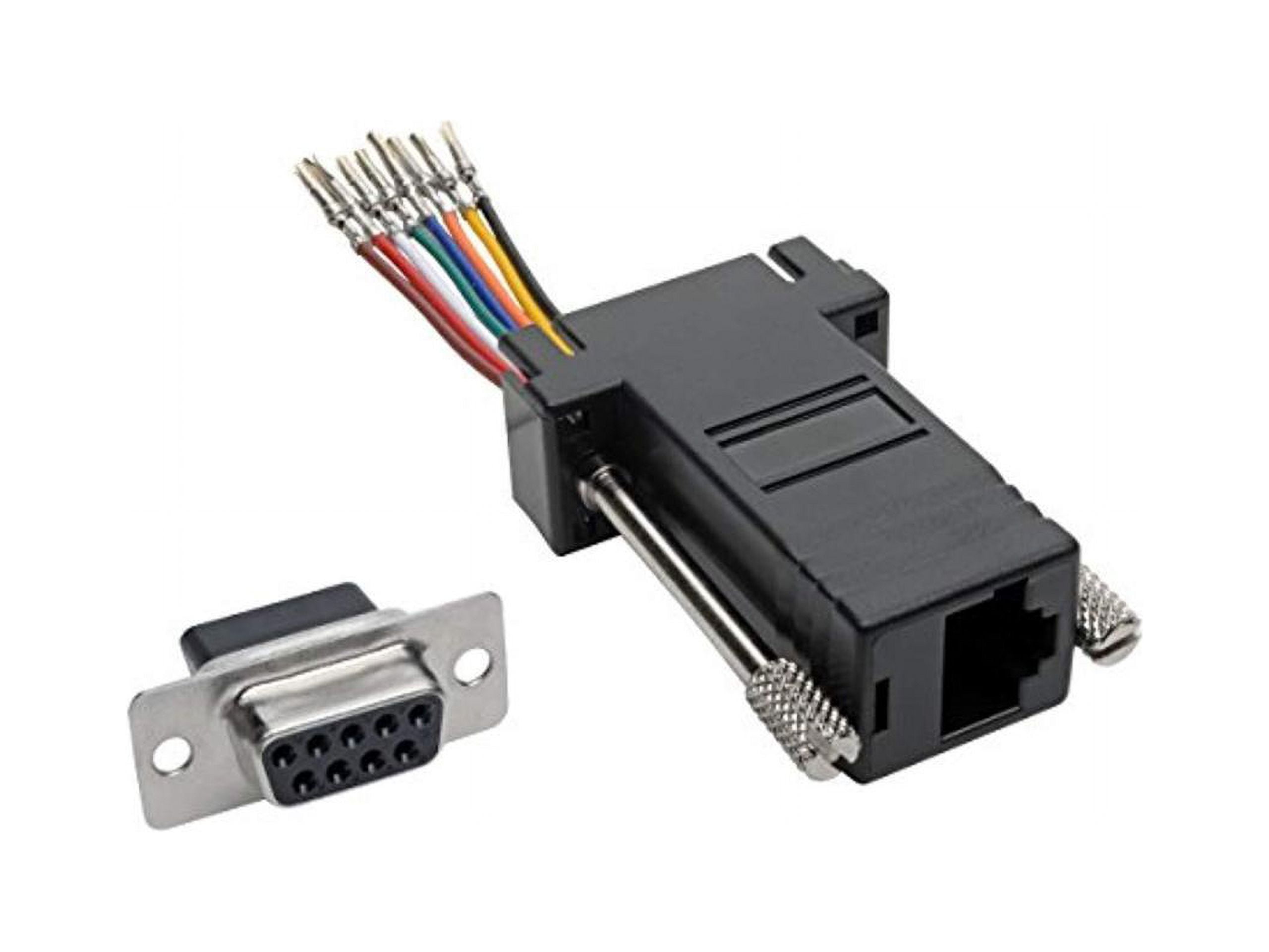 Tripp Lite DB9 to RJ45 Modular Serial Adapter (F/F), RS-232, RS-422, RS ...