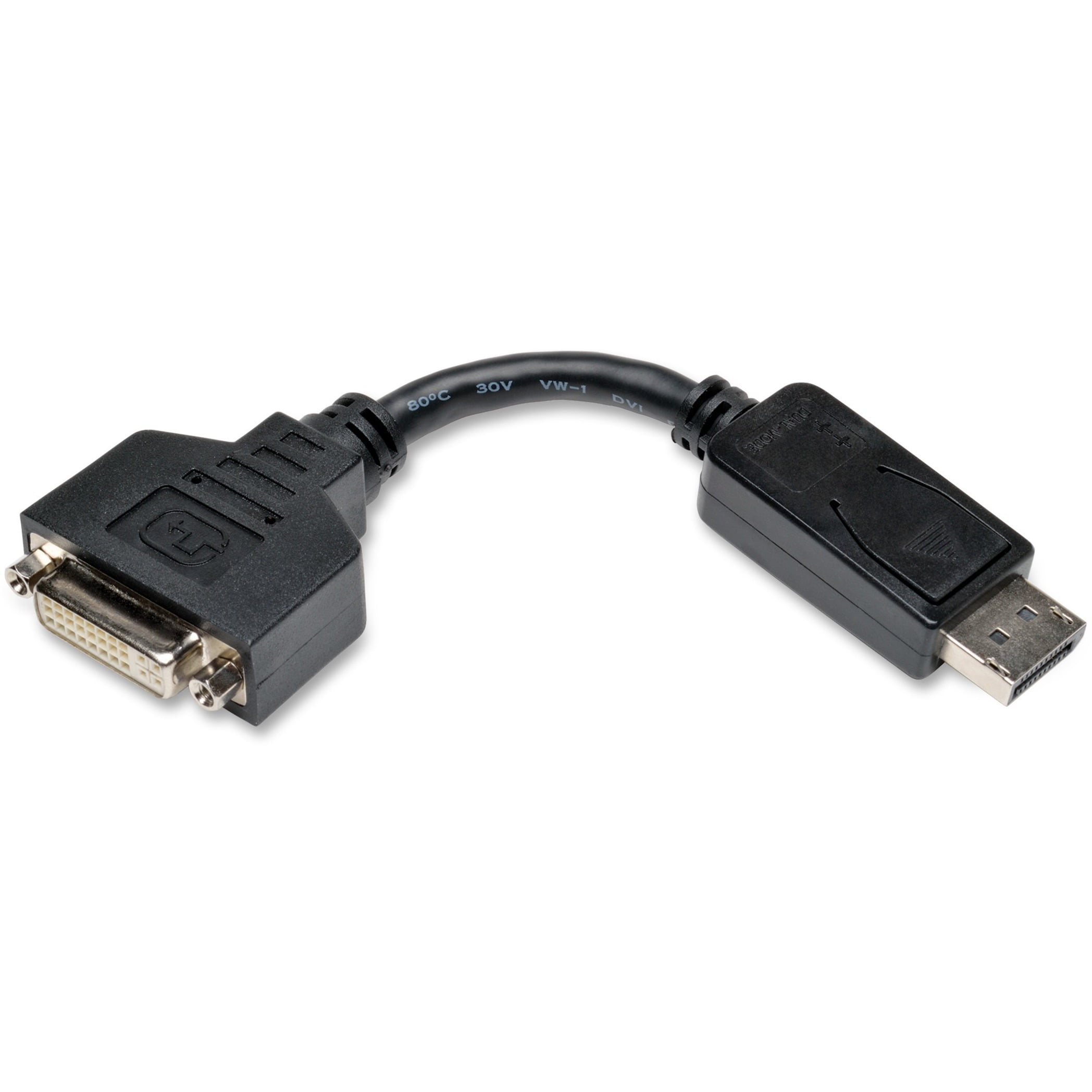 Tripp Lite DisplayPort to DVI Adapter Converter Cable Compact (P134-000 ...