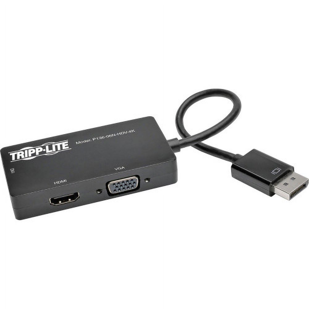 Tripp Lite DisplayPort to VGA / DVI / HDMI 4K x 2K @ 24/30Hz Adapter ...