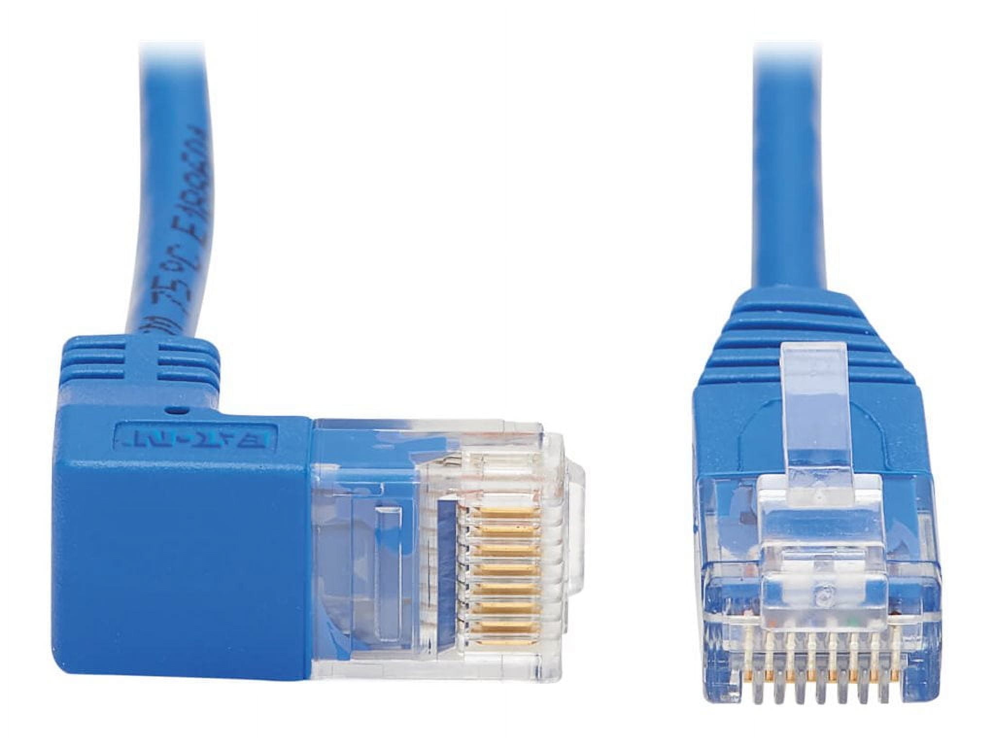 Tripp Lite Down-Angle Cat6 Gigabit Molded Slim UTP Ethernet Cable (RJ45 ...