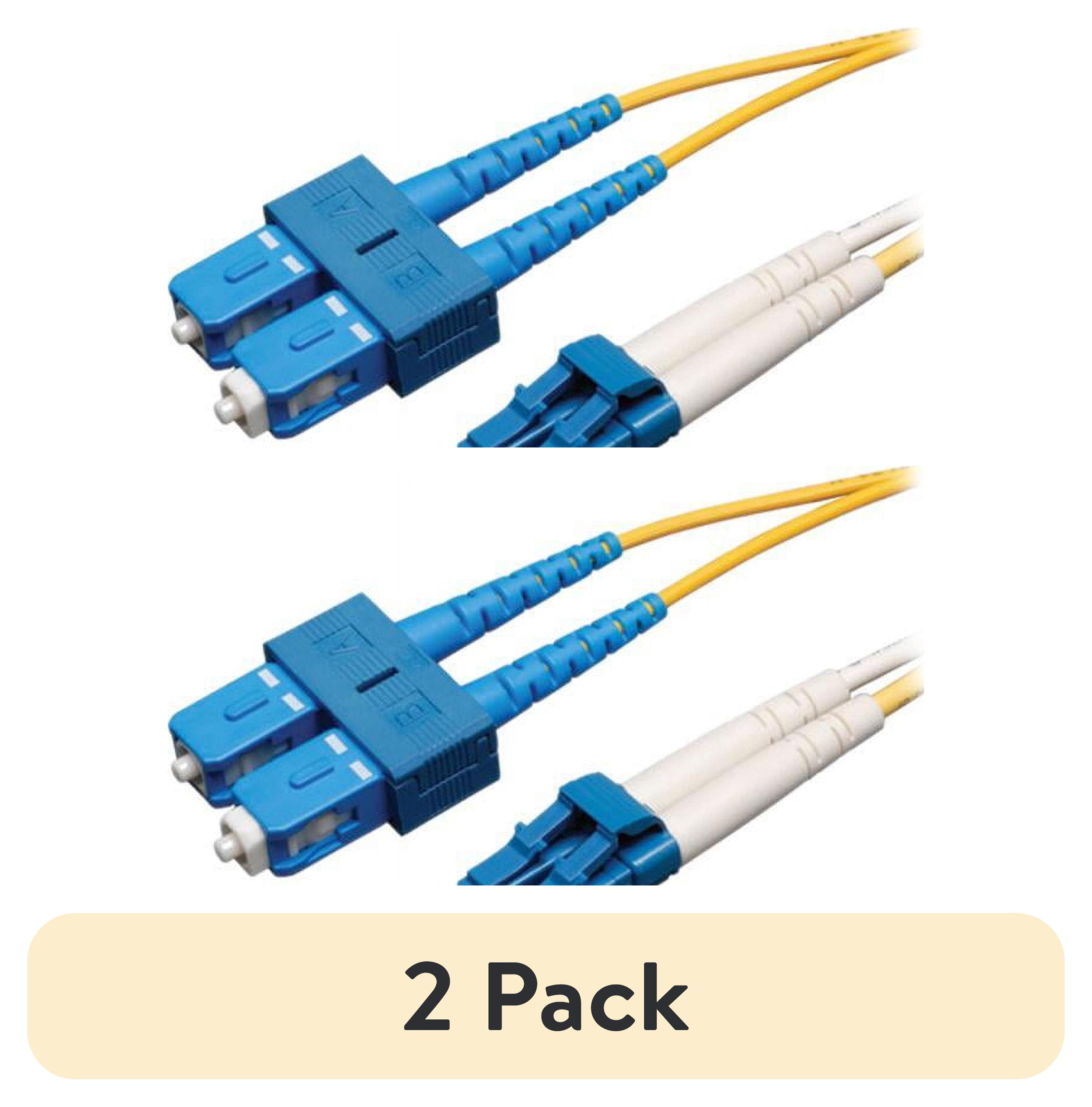 (2 pack) Tripp Lite Duplex Singlemode 8.3/125 Fiber Patch Cable (LC/SC ...