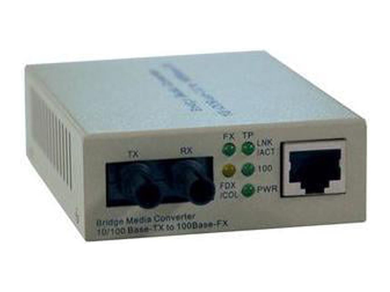 Tripp Lite Fiber Optic 10/100BaseT to 100BaseFX-ST Multimode Media ...