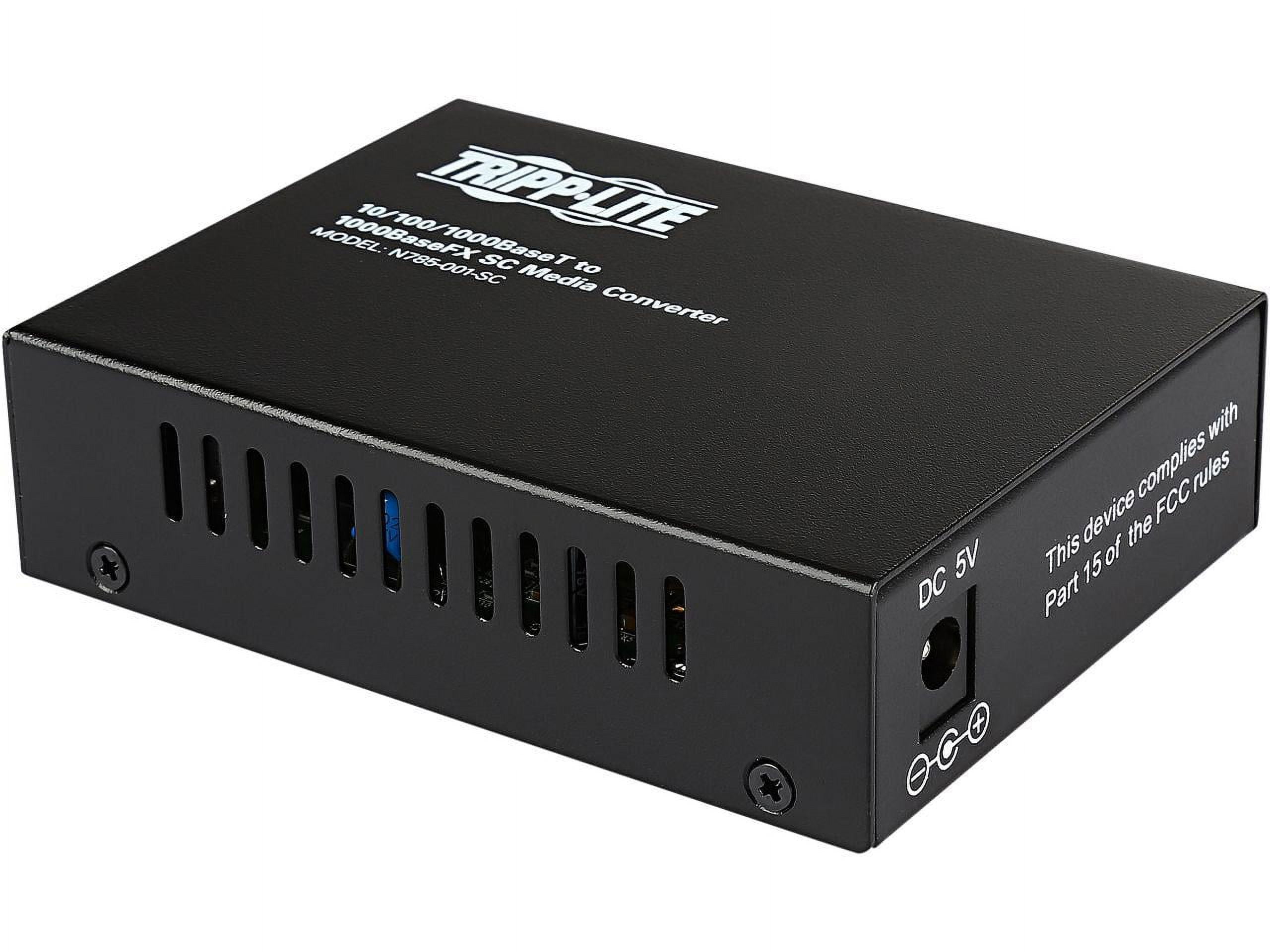 Tripp Lite Fiber Optic - 10/100/1000 to 1000BaseLX SC Gigabit Multimode ...