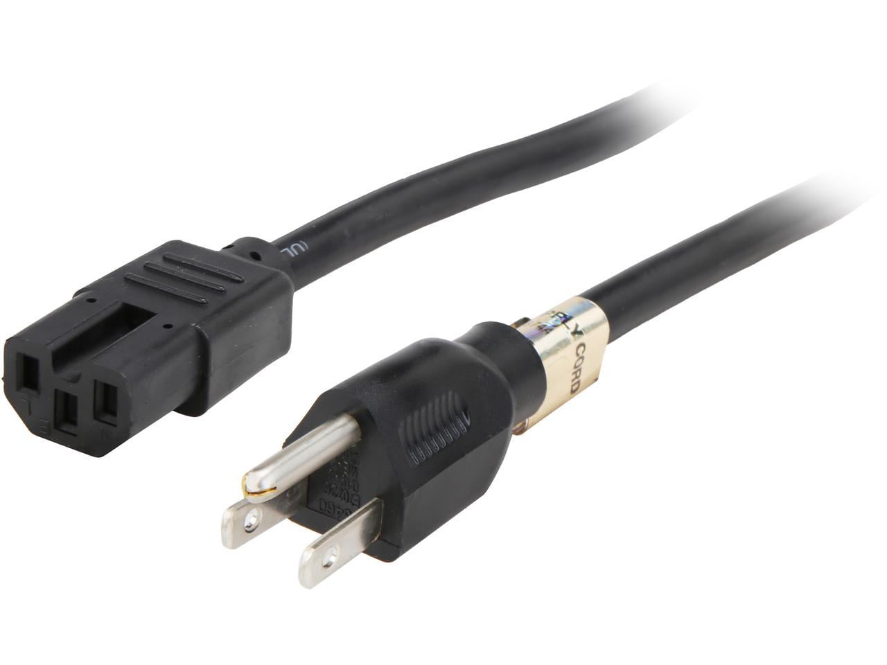 Tripp Lite Heavy-Duty Power Cord, 15A,14AWG (NEMA 5-15P to IEC-320-C15 ...