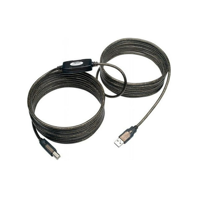 Tripp Lite High-Speed USB 2.0 A/B Active Device Cable, 25', U042-025 ...
