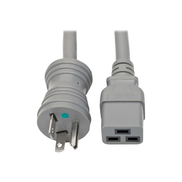 Tripp Lite Hospital-Grade Power Cord NEMA 5-20P to C19 Heavy-Duty Green ...