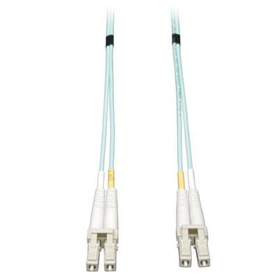 Tripp Lite 6' Fiber Optic LCM/LCM Duplex Patch Cable Aqua N820-02M ...