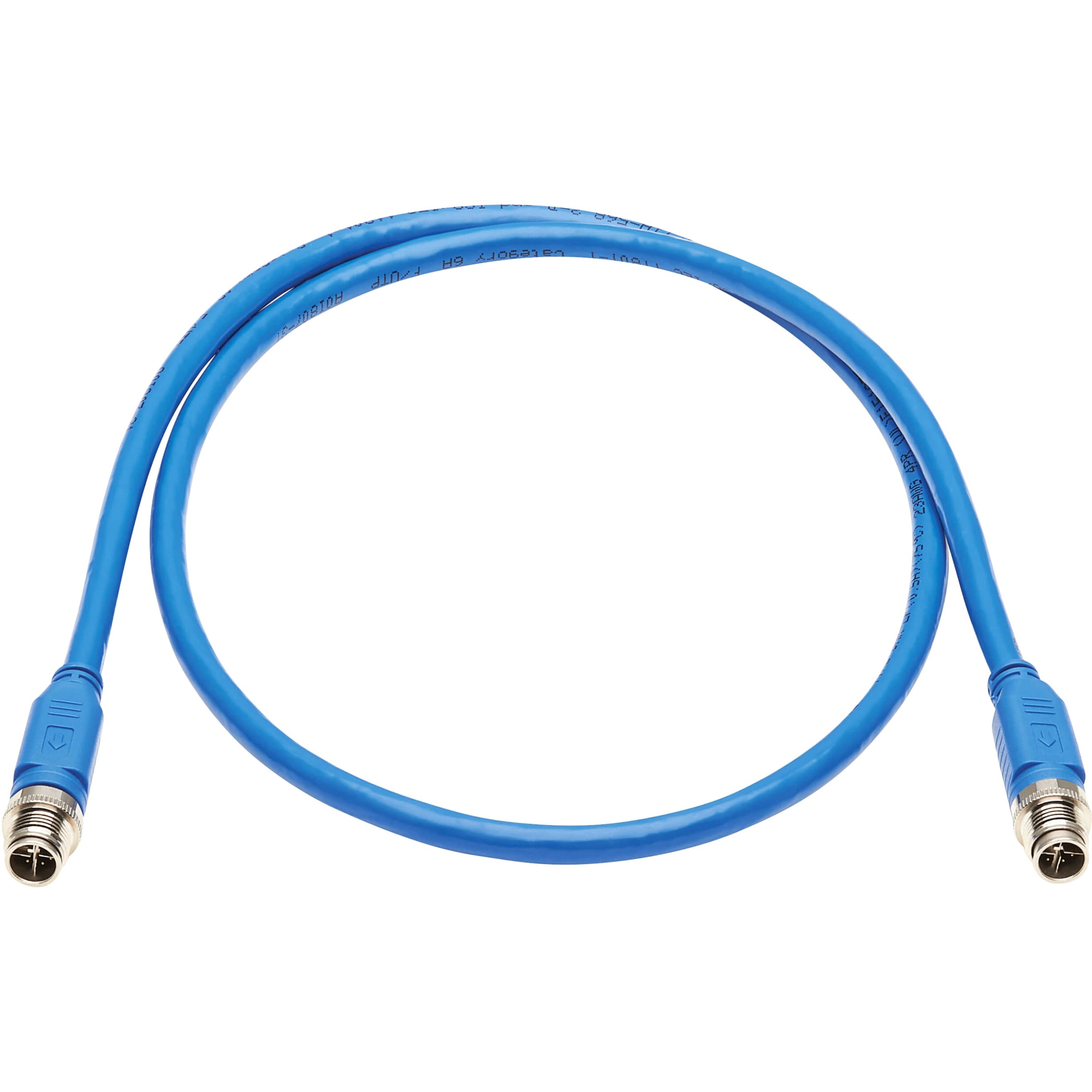 Tripp Lite M12 X-code Cat6a 10g F/UTP Cmr-lp Shielded Ethernet Cable (m ...