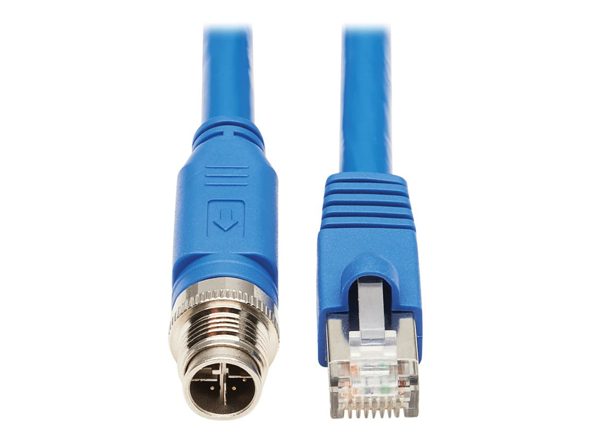 Tripp Lite M12 X-code Cat6a 10g F/UTP Cmr-lp Shielded Ethernet Cable ...