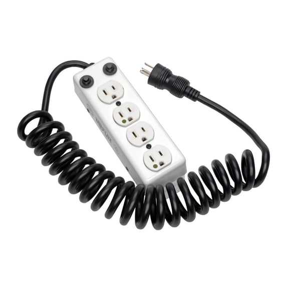 Tripp Lite Medical-Grade Power Strip, 4 15A Hospital-Grade Outlets, 3 ...