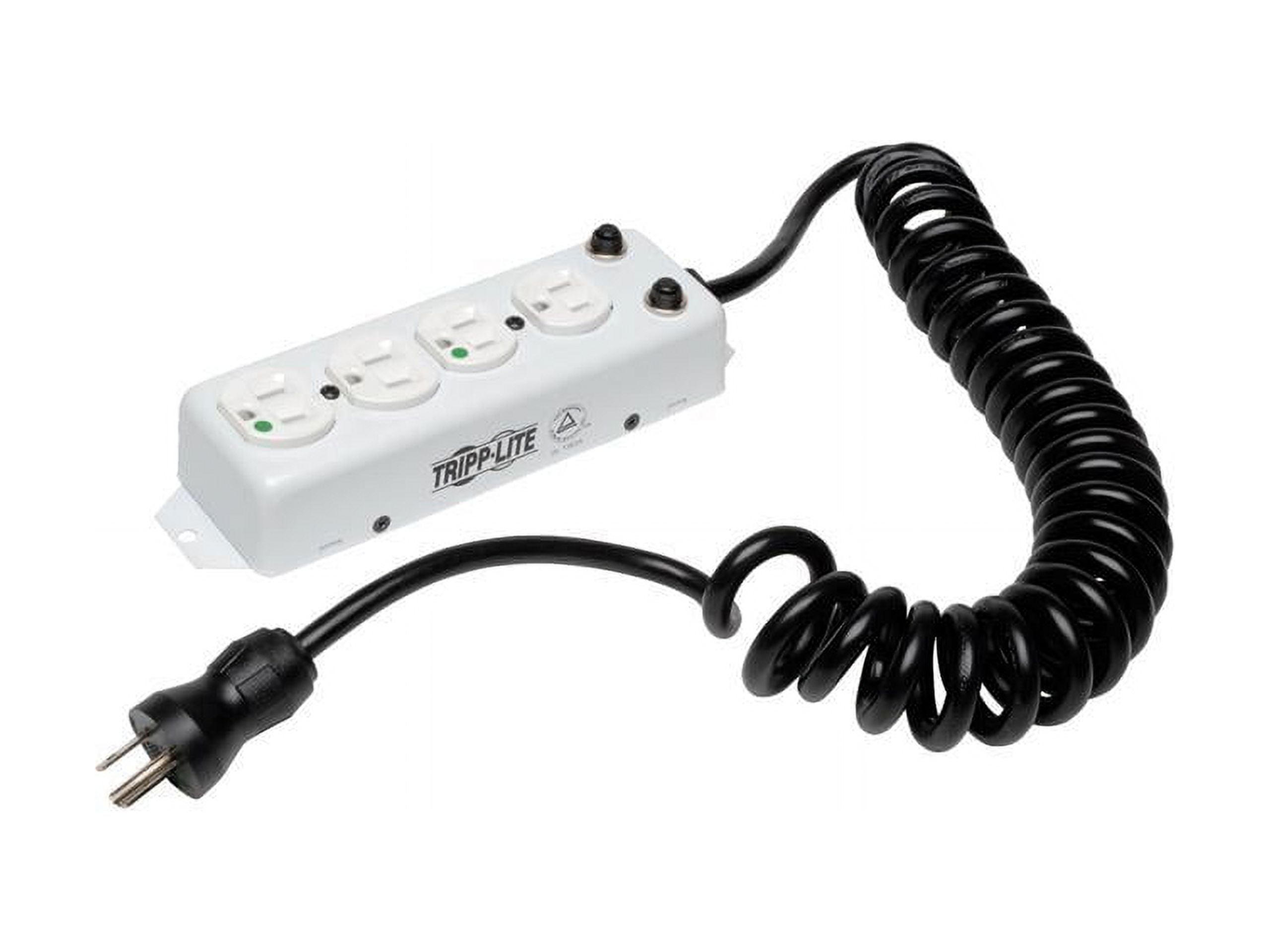 Tripp Lite Medical-Grade Power Strip; 4 Hospital-Grade Outlets, 3 ft ...