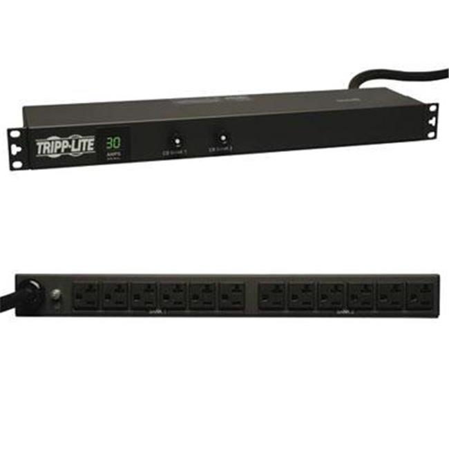 Tripp Lite Metered 120V 30A 5-15/20R L5-30P 1U RM 12 - Outlet Power Distributing Unit - Walmart.com