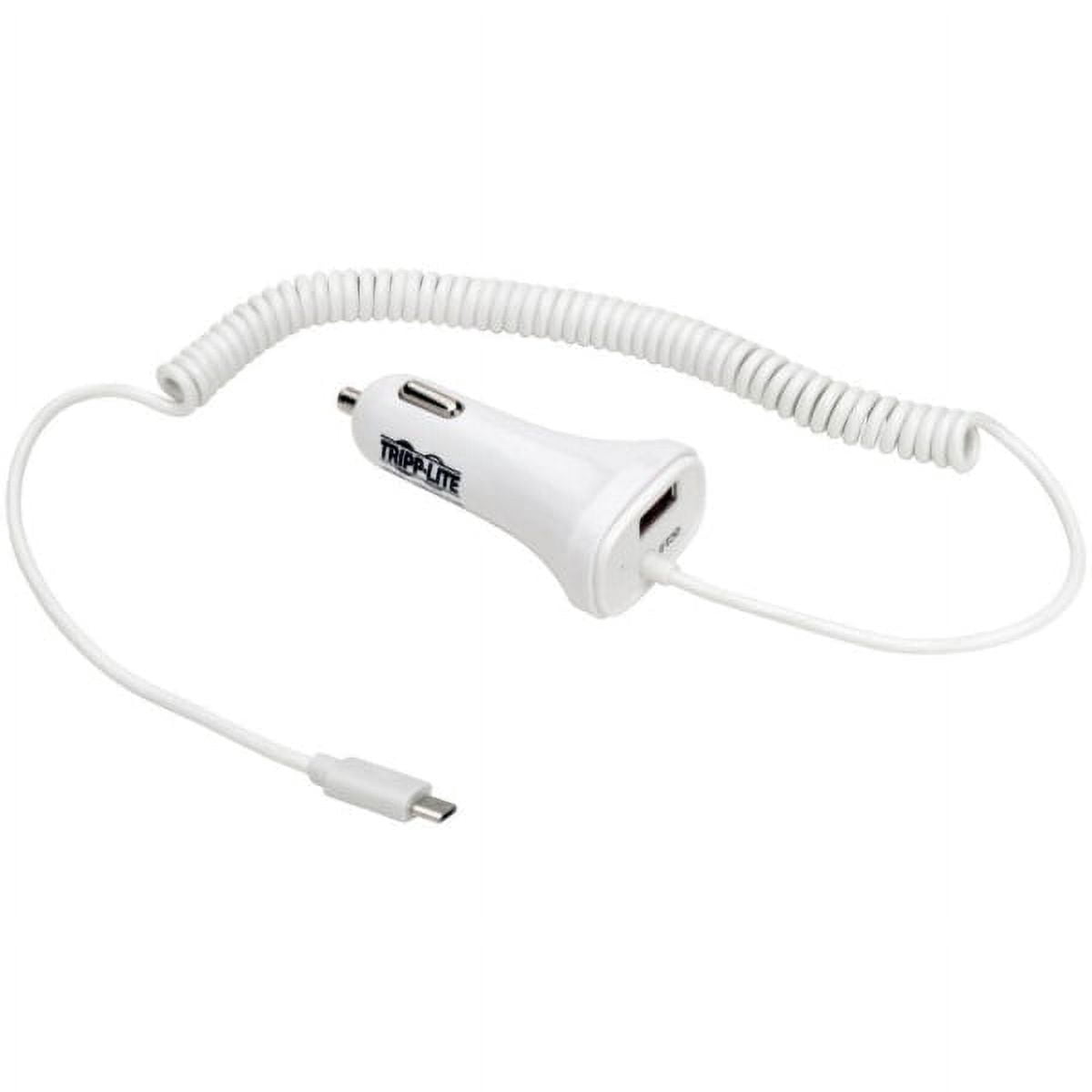 Tripp Lite Micro USB Car Charger for Most Smartphones White (U280-C02-S ...