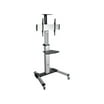 "VIVO Universal Support Mobile TV Cart Mount, Ultra Heavy Duty Stand ...