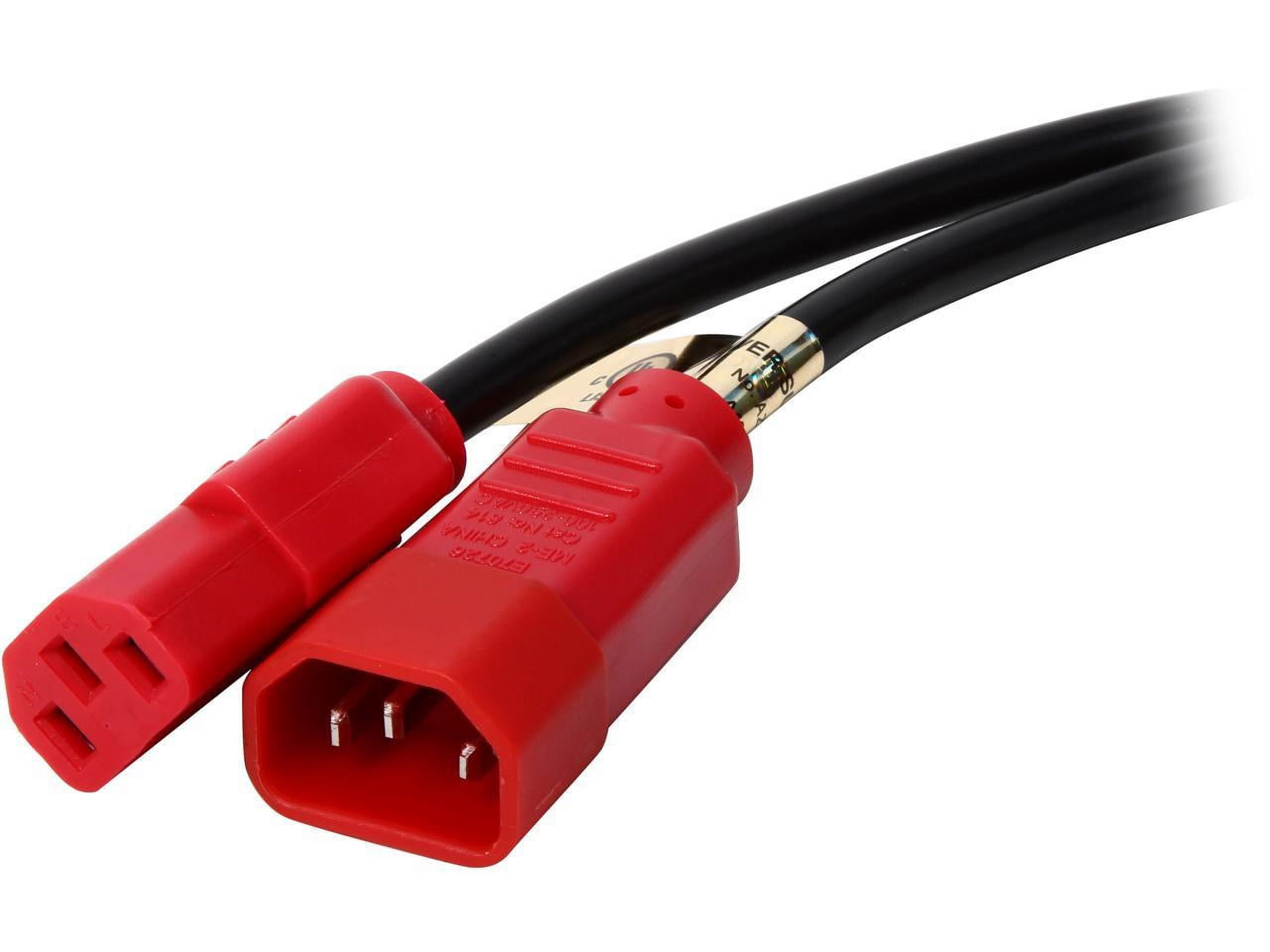 Tripp Lite Model P004-004-RD 4 ft. 18 AWG Power Cord w/ Red Connectors ...