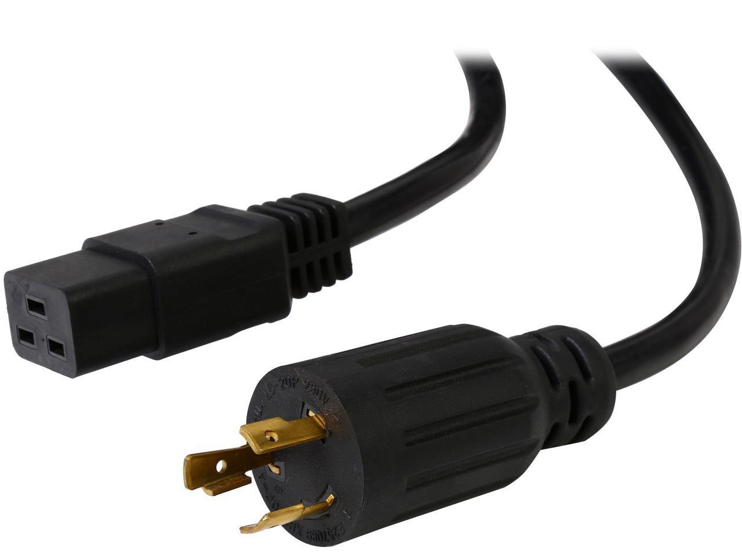 Tripp Lite Model P040-014 14 ft. 12AWG Heavy Duty Power Cord (IEC-320-C19 to NEMA L6-20P ...