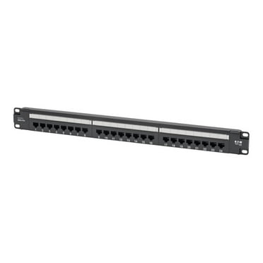 StarTech.com 24 Port 0.5U RJ45 Cat5e 110 Ethernet Rackmount Network ...