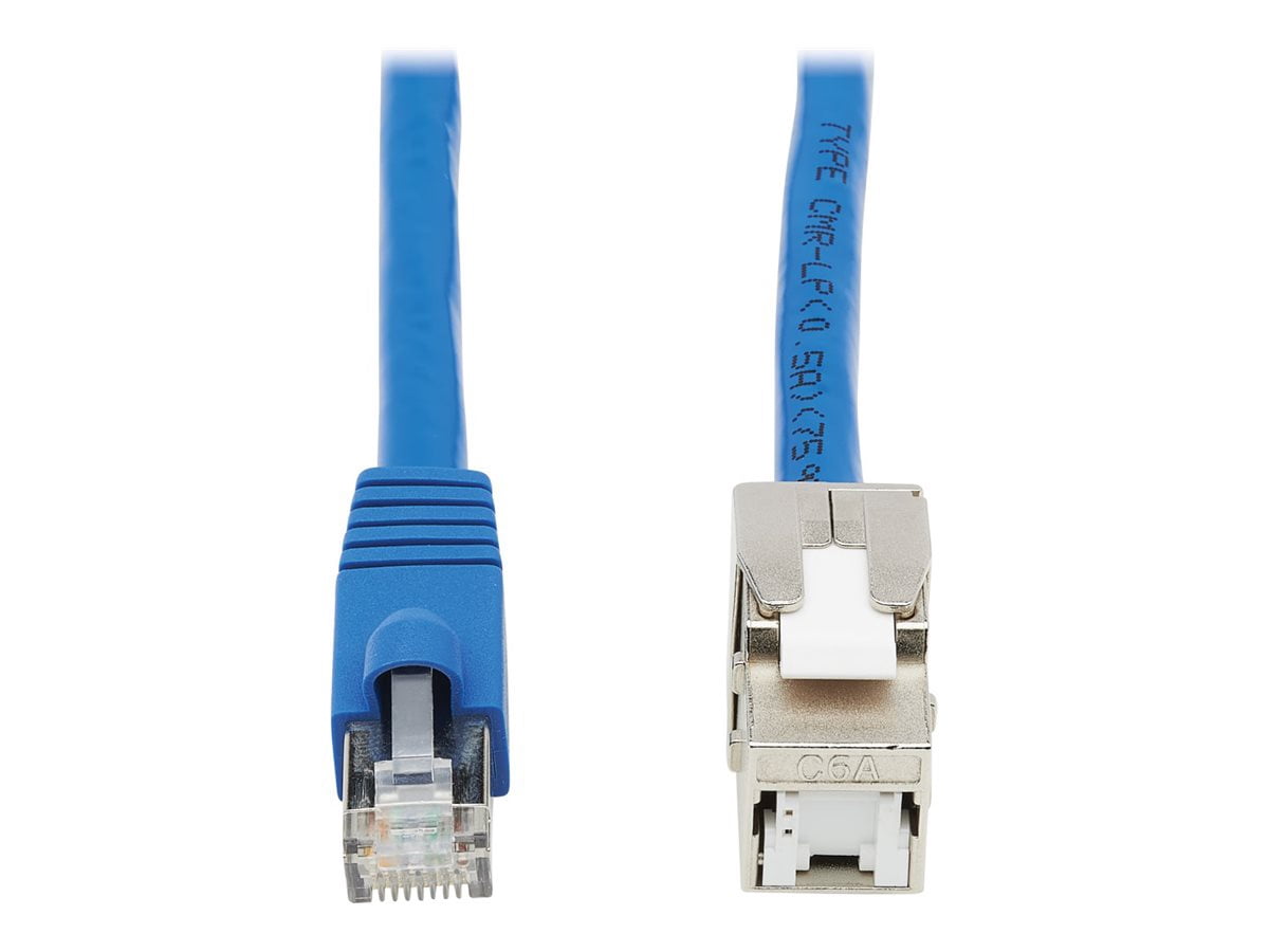 Tripp Lite N237-F18N-WHSH 18" Cat6 Keystone Jack Cable Assembly RJ45 ...