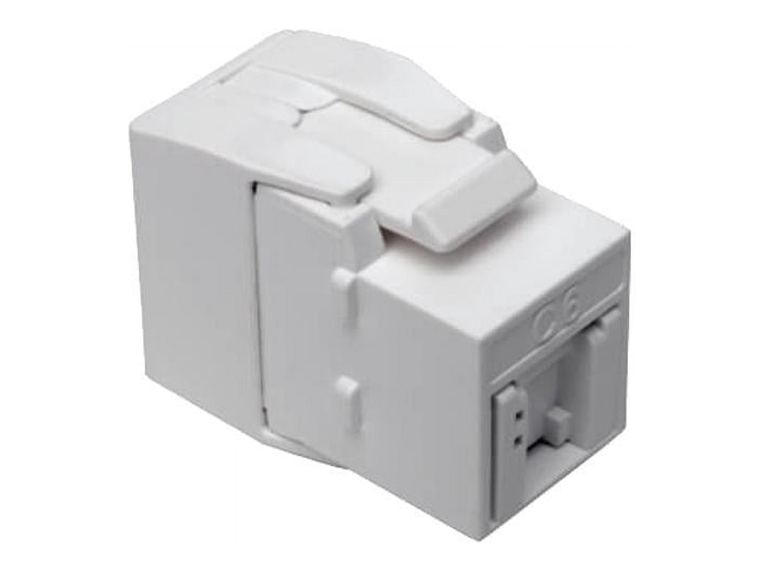 Tripp Lite N238-001-GY-TF Keystone Jack Cat6a/Cat6/Cat5e, White, TAA ...
