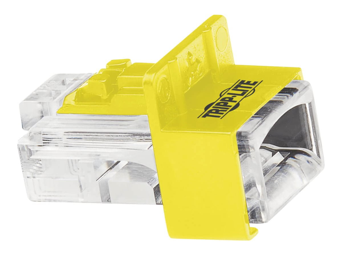 Tripp Lite N2LPLUG-010-YW Universal RJ45 Locking Inserts, Yellow - Pack ...