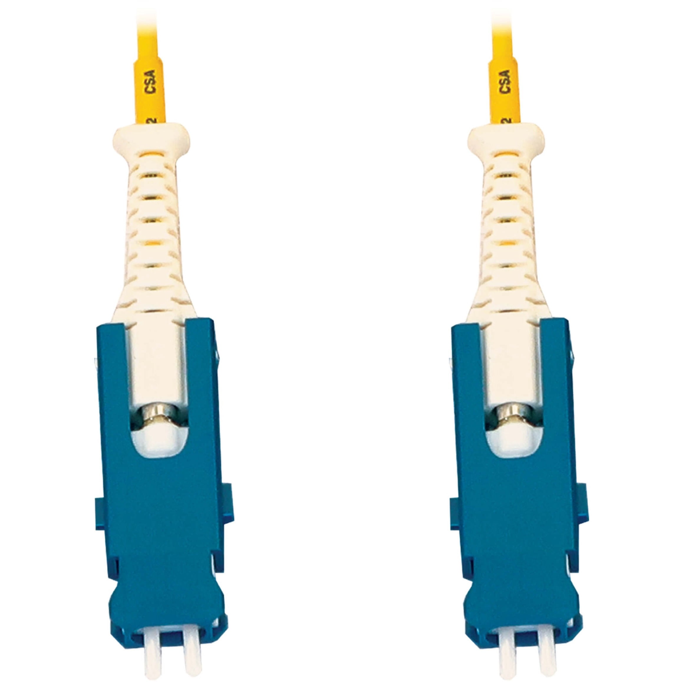 Tripp Lite N383S-02M 400G Singlemode 9/125 OS2 Fiber Cable, Yellow, 2 m ...