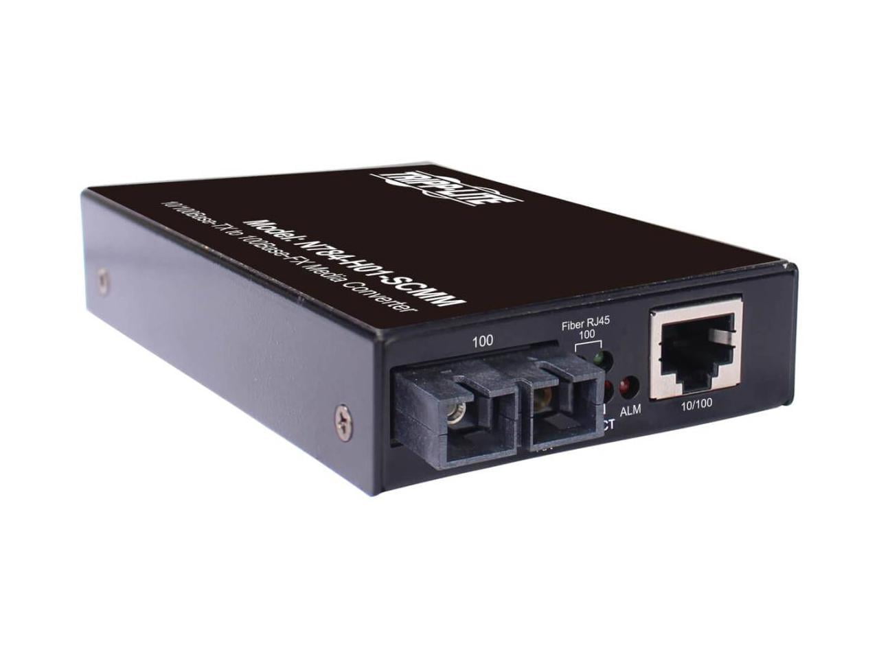 Tripp Lite N784-H01-SCMM Hardened Copper to Fiber Media Converter - 10/100 Mbps, RJ45/SC ...