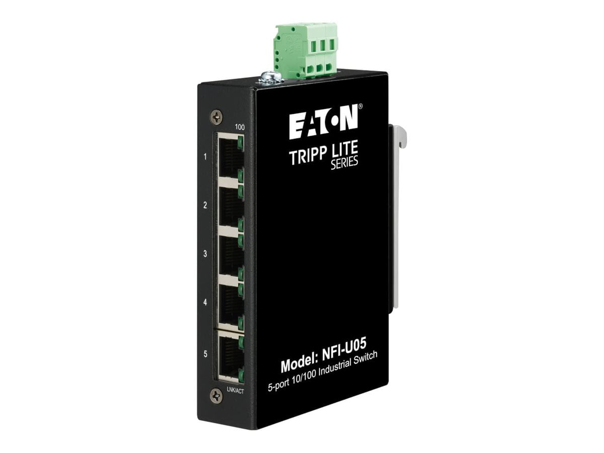 Tripp Lite 5 Port 10/100Mbps DIN/Wall Mount Unmanaged Ethernet Switch NFIU05 - Walmart.com