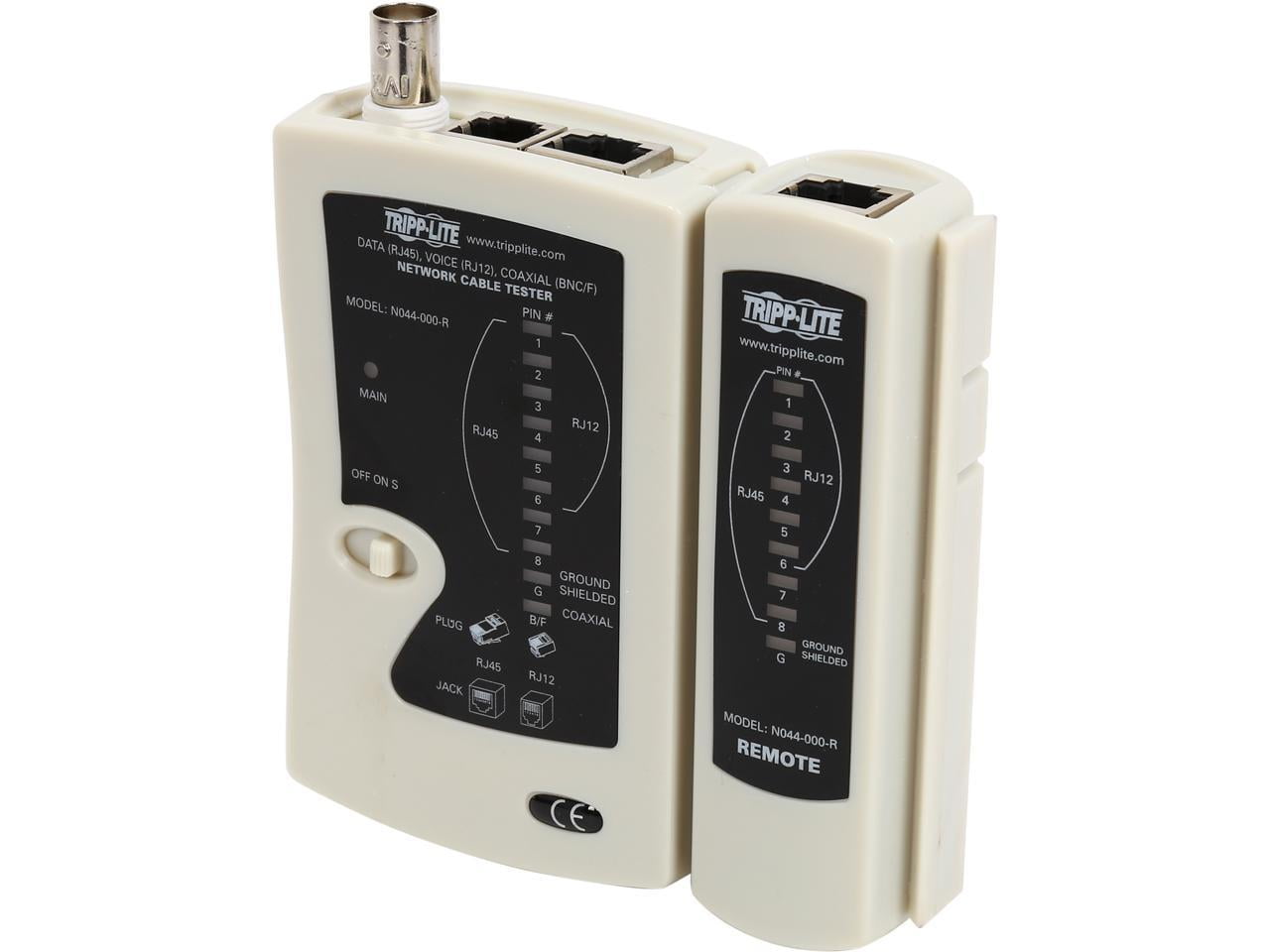 Tripp Lite Network Cable Continuity Tester for Cat5/Cat6, Phone and ...