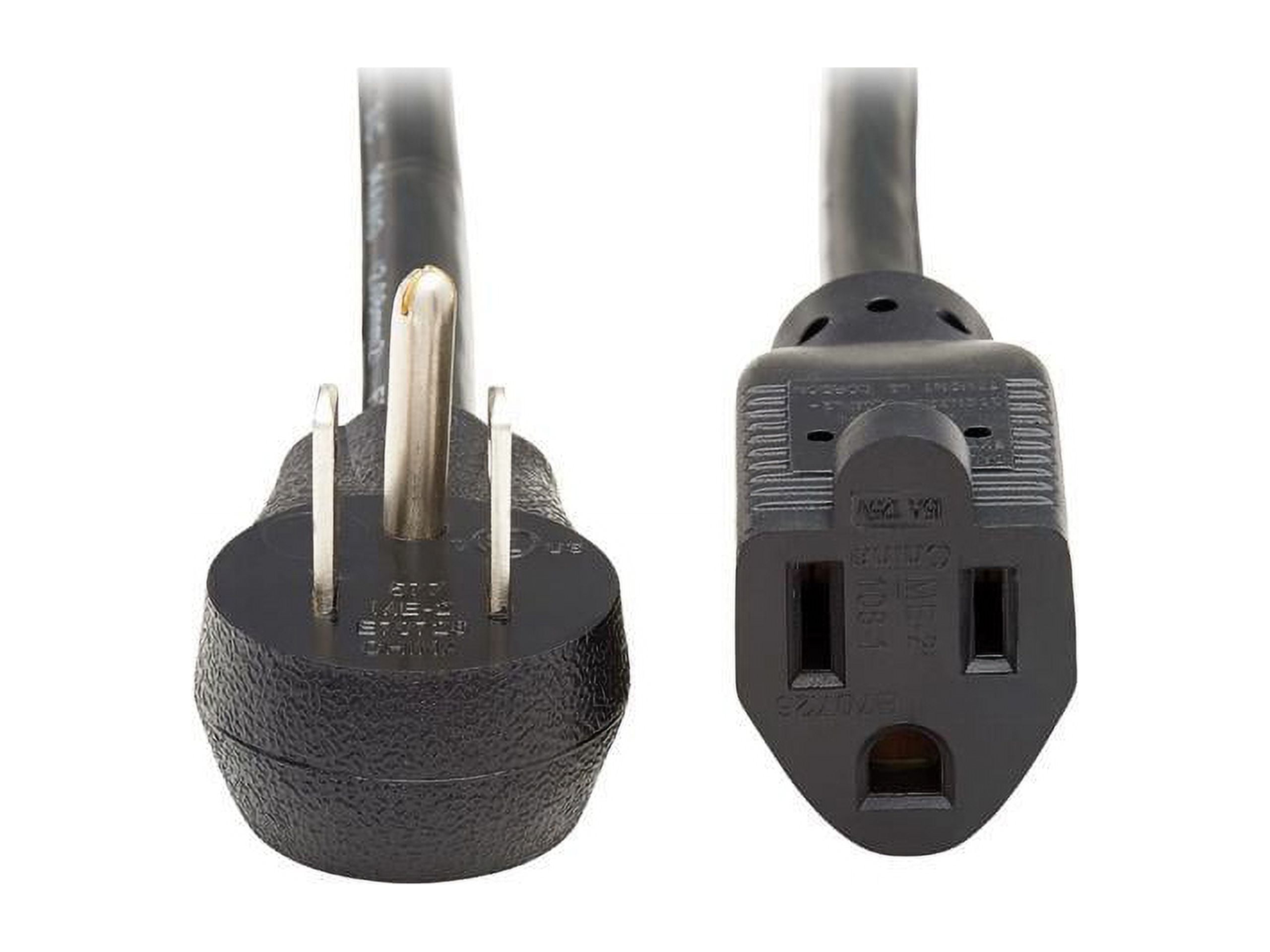 Tripp Lite P024-006-15D 6 ft. Extension Cord, Right-Angle NEMA 5-15P to ...