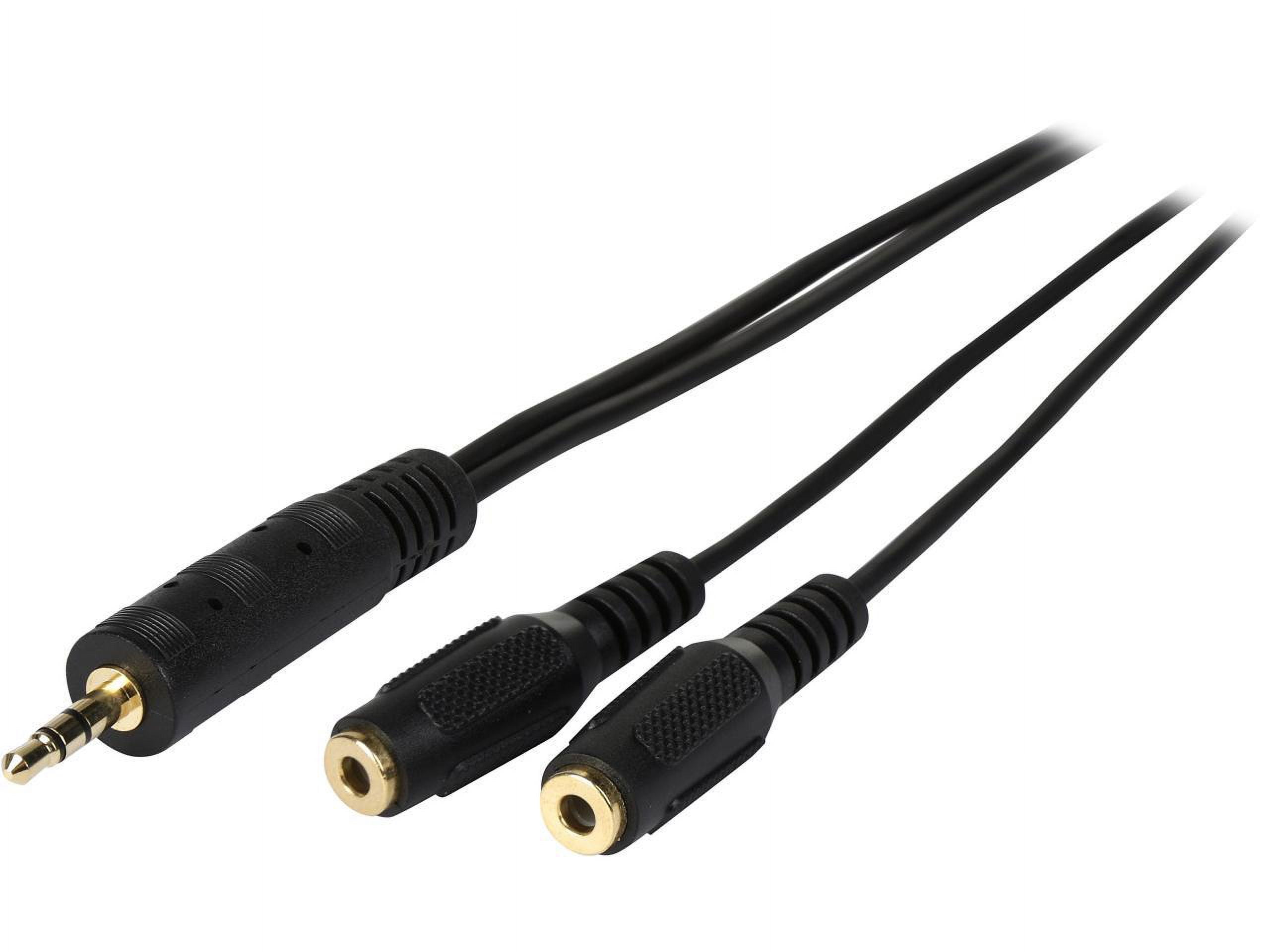 Tripp Lite P313-001 12" Mini Stereo 3.5mm Dubbing Cable Y Adapter Male ...