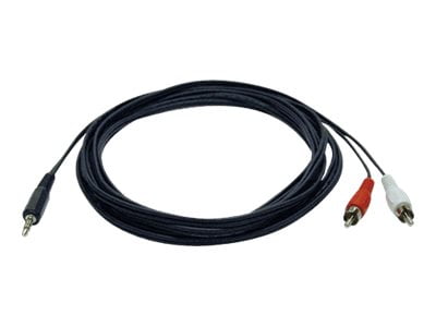 Tripp Lite P314-012 Audio Y Splitter Adapter 3.5MM Plug/2 RCA Plugs ...