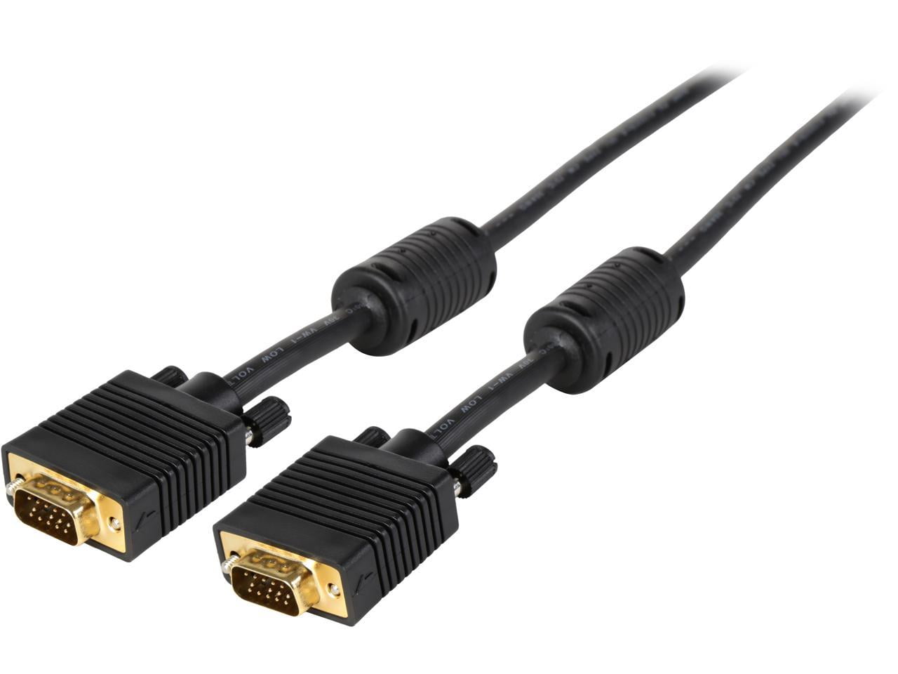 Tripp Lite P502-100 100 ft. SVGA/VGA Monitor Gold Cable with RGB Coax (HD15 M/M) - Walmart.com