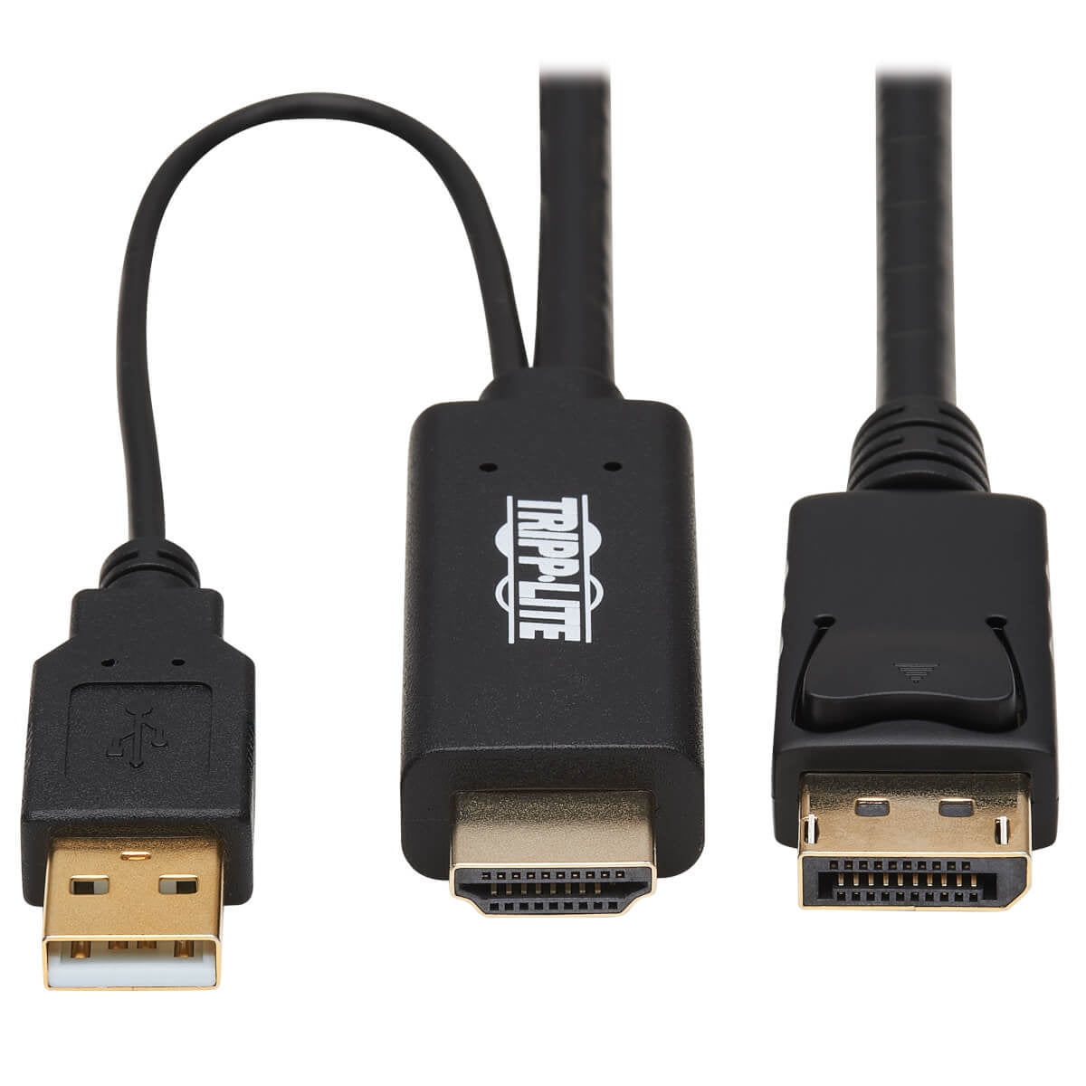 Tripp Lite P567-02M HDMI to DisplayPort 1.2 Active Adapter Cable, Black ...