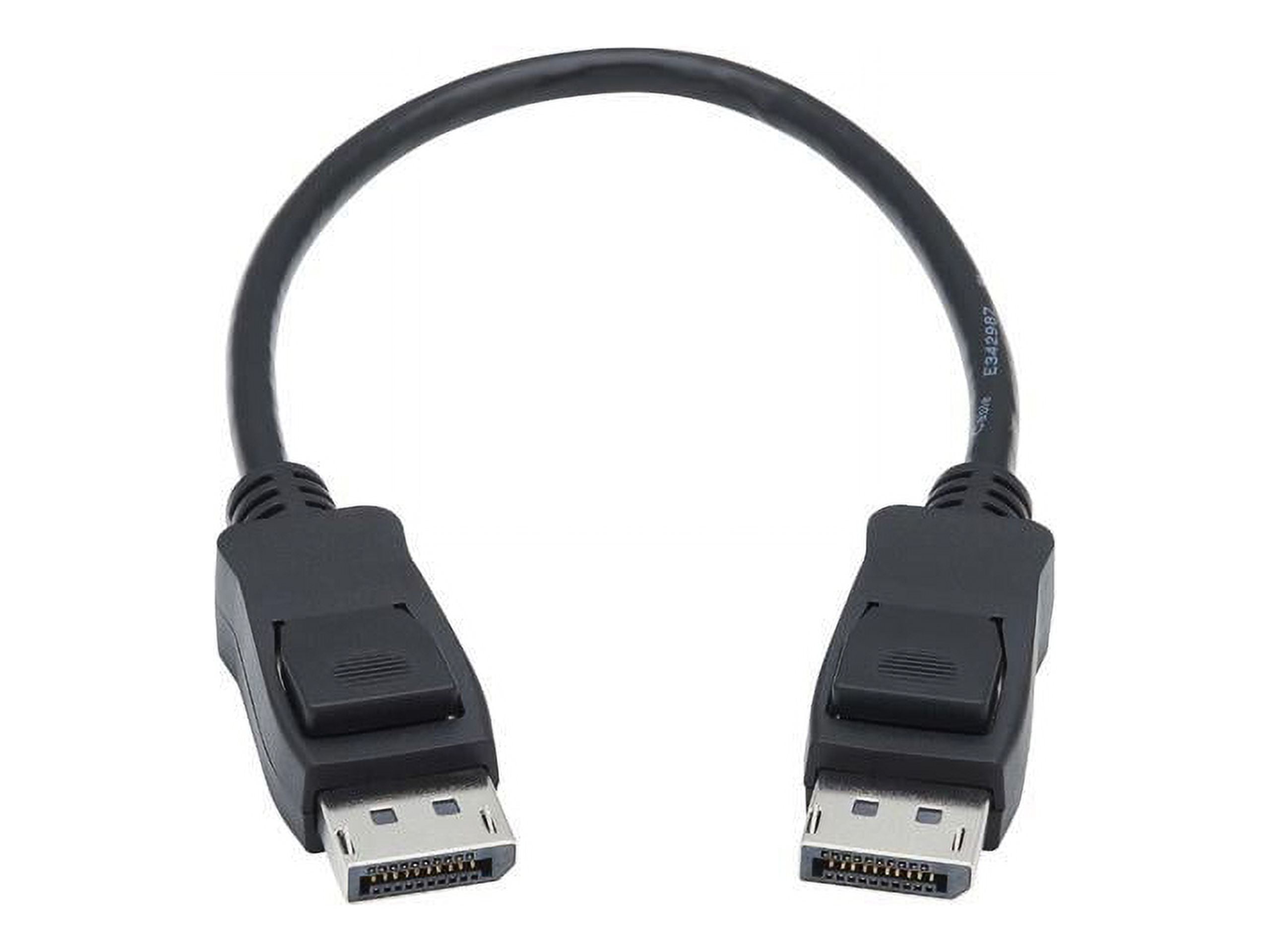 Tripp Lite P580-001-V4 1 Foot Black DisplayPort 1.4 Cable with Latching ...