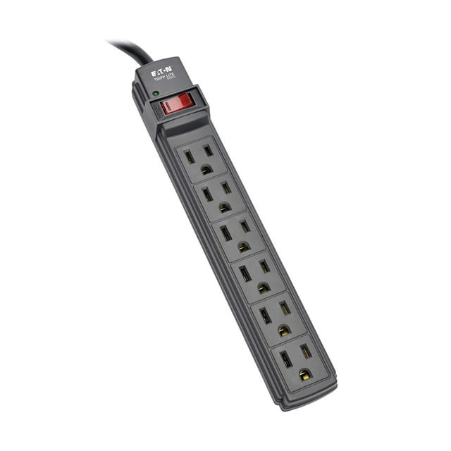 Tripp Lite PS66B Power It! 6-Outlet Power Strip, 6ft Cord - Walmart ...