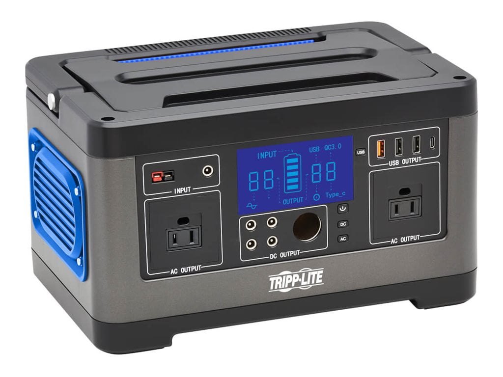 Tripp Lite Portable Lithium-Ion Power Station, 500W Sine Wave AC & DC ...