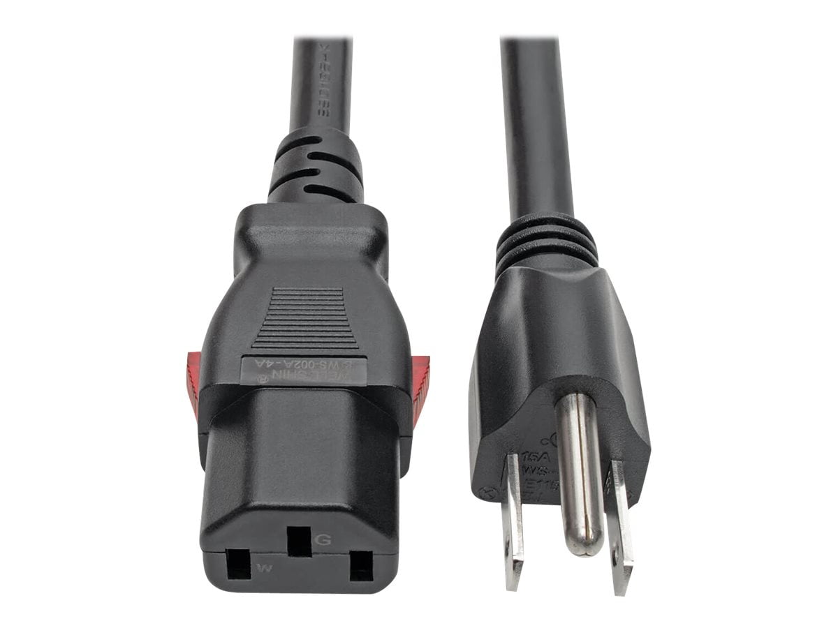Tripp Lite Computer Power Cord, NEMA 5-15P to Locking C13, Heavy-Duty ...