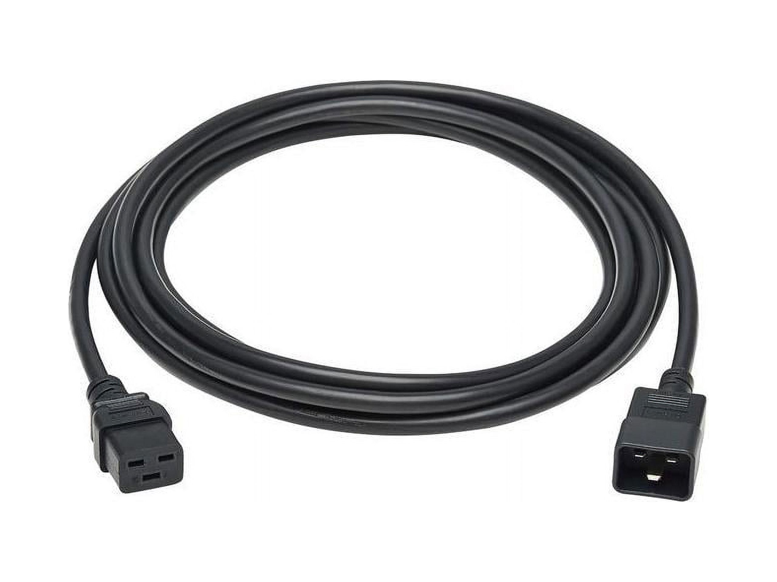 Tripp Lite Power Extension Cord C19 to C20 Heavy-Duty 15A 250V 14 AWG 15 ft. 4.6 m Black ...