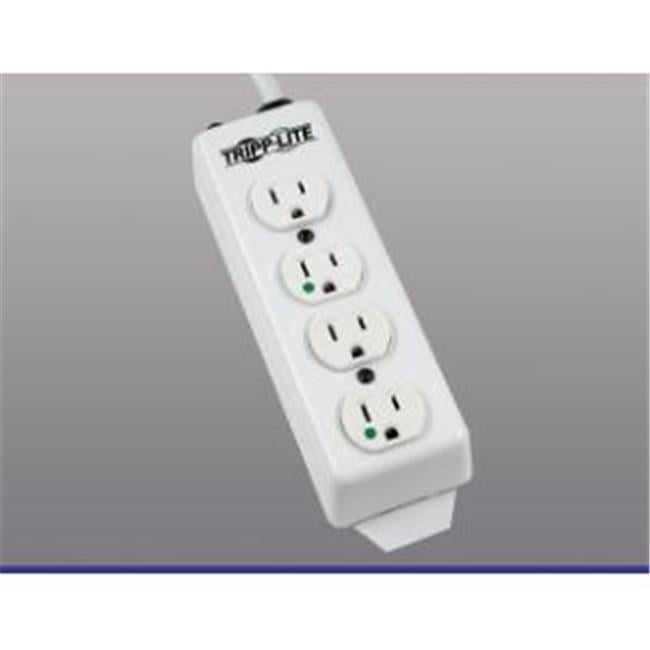 Tripp Lite Power Strip 120V AC NEMA 5-15P Receptacle: 4 x NEMA 5-15R ...