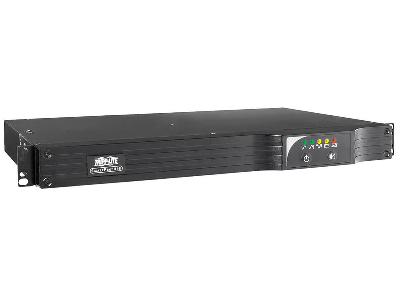 Tripp Lite SMART500RT1U 6-Outlet 500VA Rack/Tower AVR UPS System ...