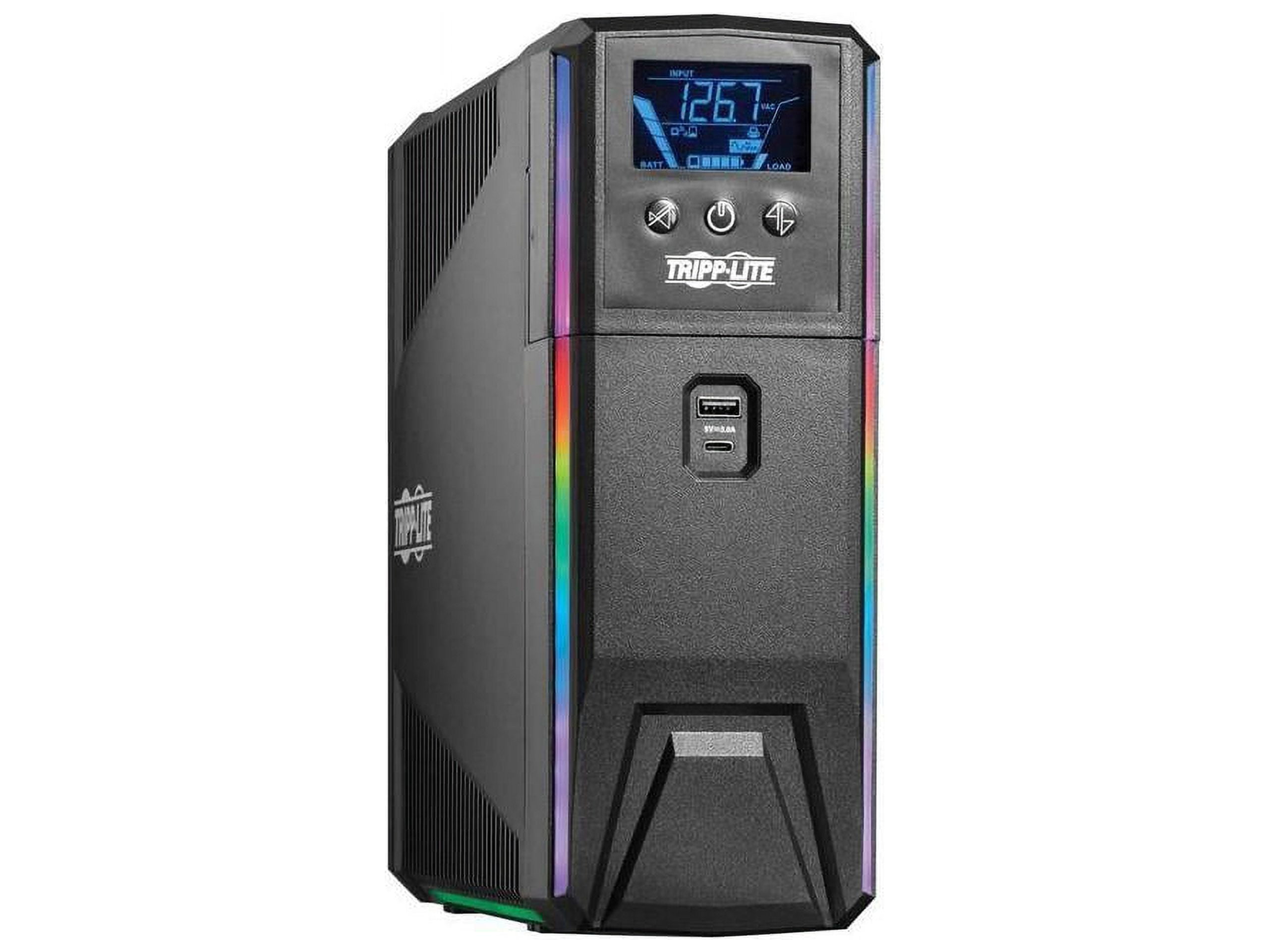 Tripp Lite by Eaton 600VA 360W 120V Pure Sine Wave Gaming UPS Battery ...