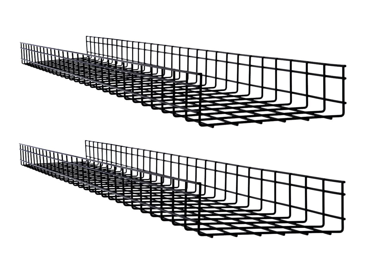 Tripp Lite Wire Mesh Cable Tray (12 in. x 4 in. x 5 ft.) 2-Pack ...