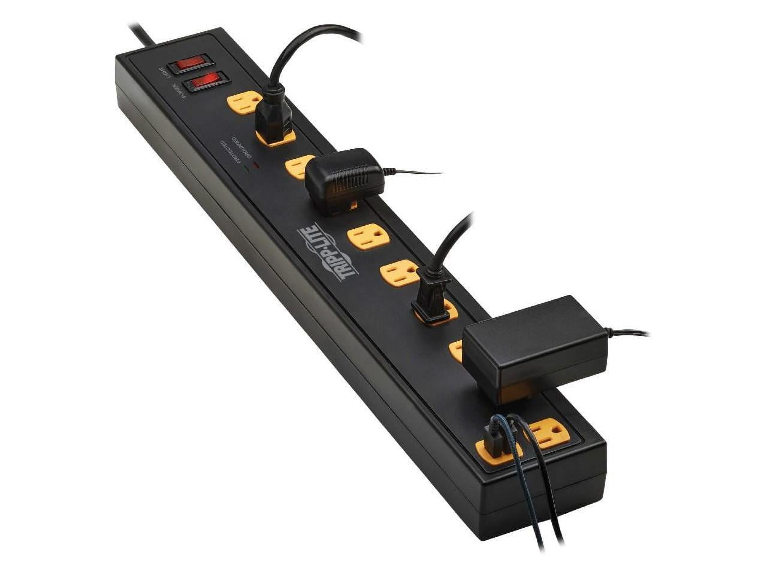 Tripp Lite SURGE PROTECTOR 10-OUTLET 2-USB SWIVEL LIGHT BARS 10FT CORD ...